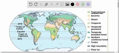 SOLVED:Choose from the names of the biomes below. (A) Tropical rain ...