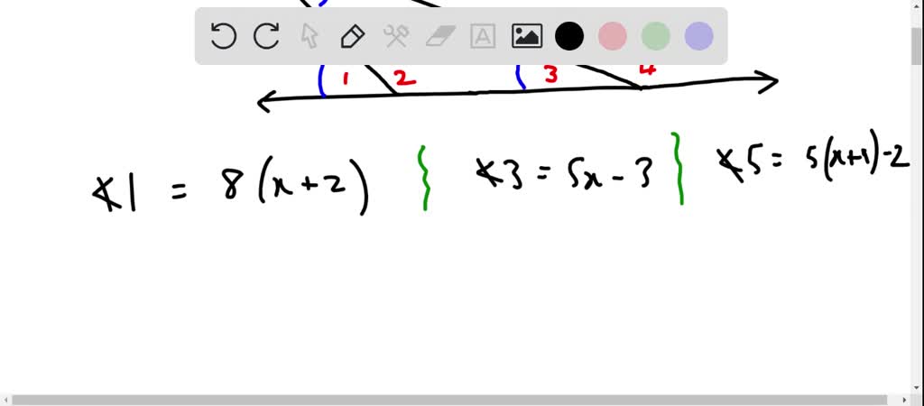See Illustration 1: (GRAPH CAN'T COPY) Suppose ∠1=4 x+5 and ∠2=2 x+55 ...