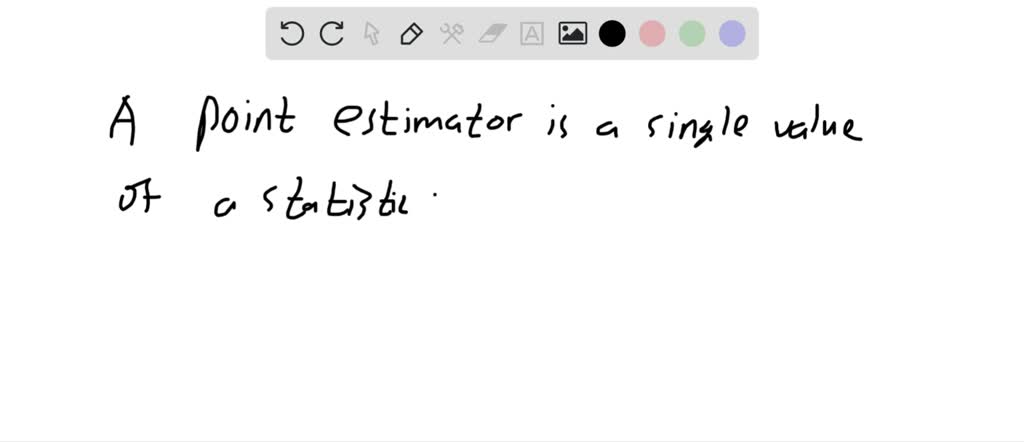SOLVED:What is a point estimator of a population parameter?