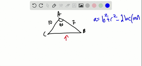 SOLVED:Directions: Standard notation for triangle A B C is used ...