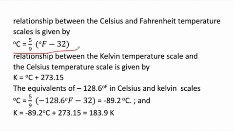 SOLVED:The lowest temperature measured on Earth is -128.6^∘ F, recorded ...