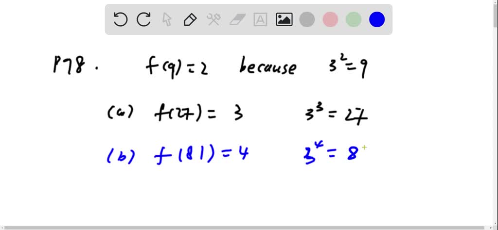 SOLVED: Consider a function defined as follows. Given x, the value f(x) is the exponent above ...