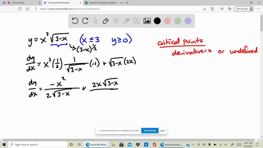 SOLVED:In Exercises 45-52, find the derivative at each critical point ... SOLVED:In Exercises 45-52, find the derivative at each critical point ...