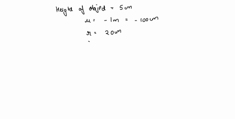 ⏩SOLVED:An object 5 cm tall is placed 1 m from a concave spherical ...