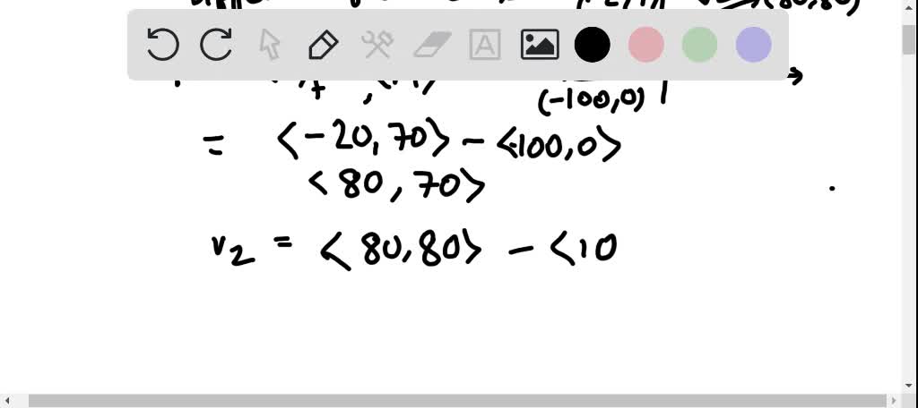 Use the program in Exercise 102 to find the difference of the vectors shown in the figure ...