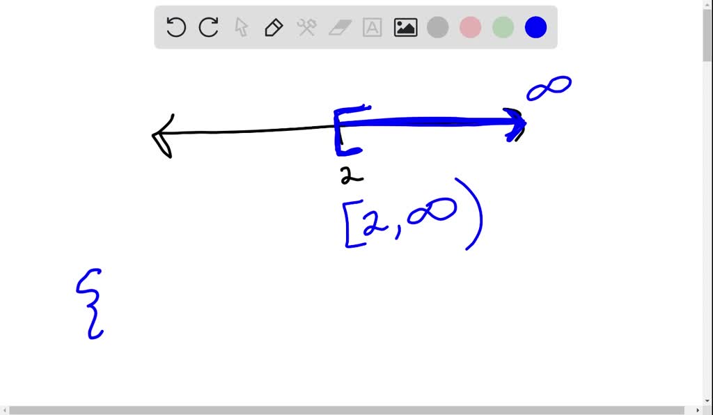 Write the interval notation and set-builder notation for each given ...