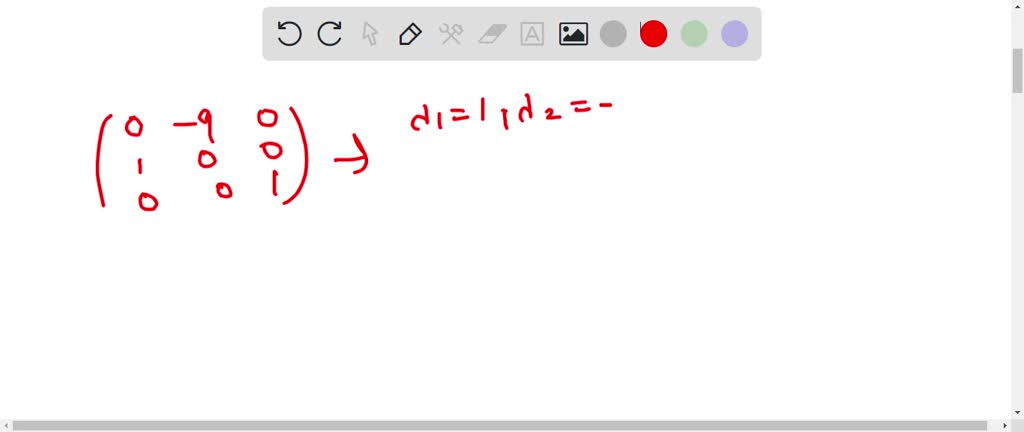 SOLVED:In Problems, determine whether the given matrix 𝐀 is diagonalizable. If so, find the ...