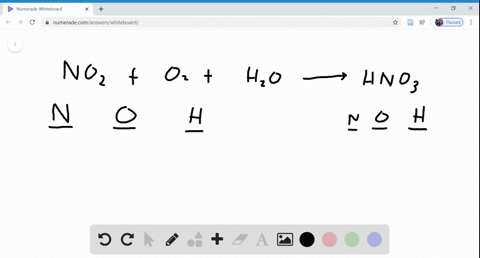 SOLVED: Nitric acid (HNO3) is a component of acid rain that forms when ...