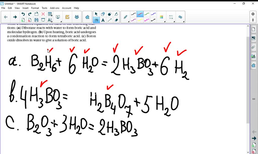 SOLVED:Write a balanced equation for each of the following reactions ...