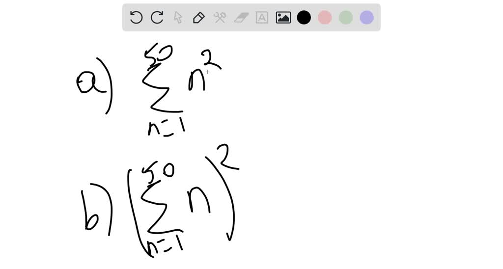 Use Summation Notation To Express Each Of The Following Calculations A Add The Scores And Then