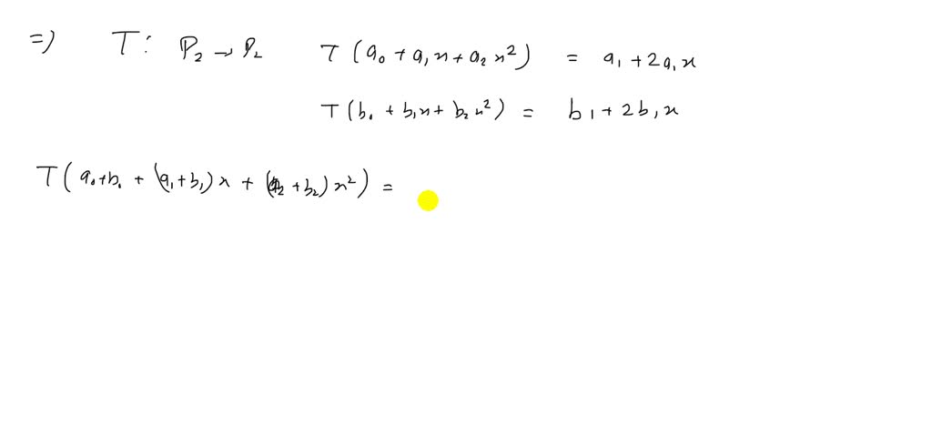 Transformaciones lineales En los ejercicios 9 a 22 , determine si la función dada es una ...