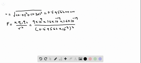 SOLVED:A proton is at the origin and an electron is at the point x=0.41 ...