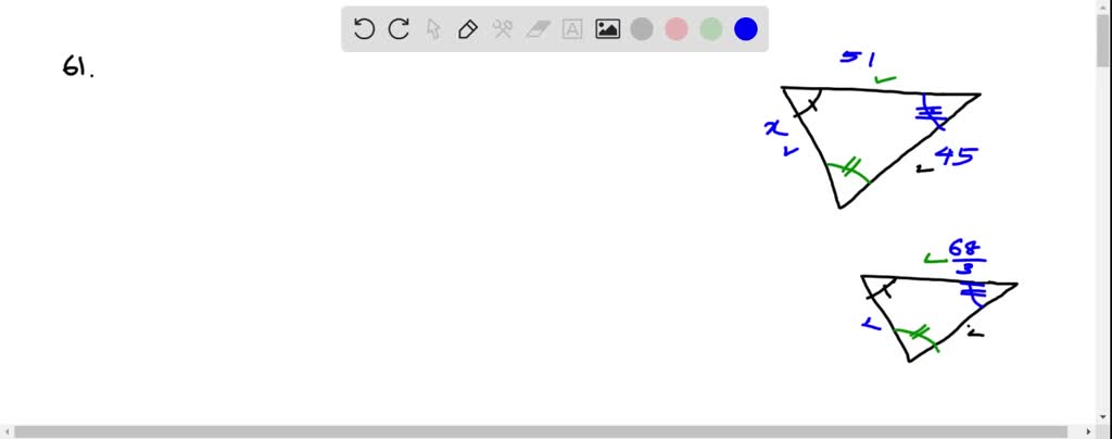 SOLVED:Given the following similar triangles, find x.
