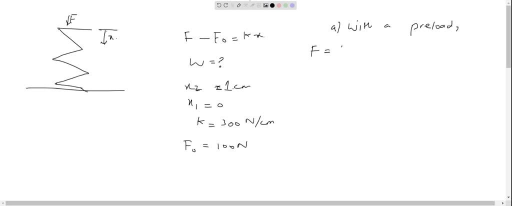 SOLVED: Example 10: Anon-Hookean spring with force as a function of ...