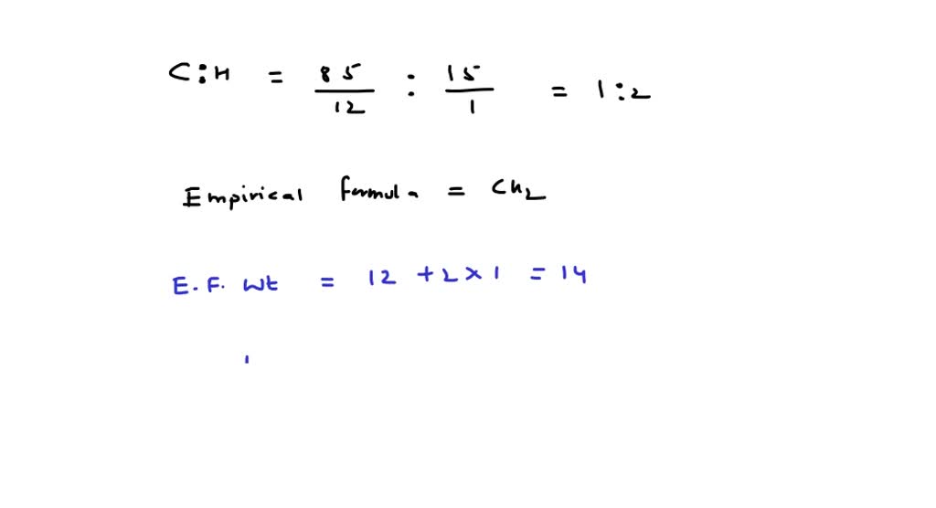 A gaseous hydrocarbon has 85 % carbon and vapour density of 28 . The ...