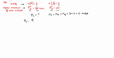 SOLVED:The vapour pressure of two liquids ' P ' and ' Q ' are 80 and 60 ...