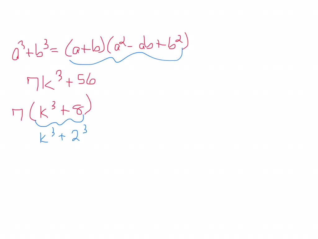 ⏩SOLVED:Factor completely using the sums and differences of cubes… | Numerade