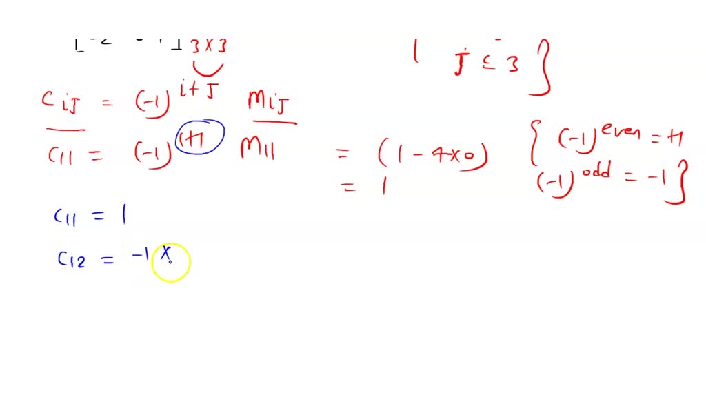 SOLVED:Expand across the first row to derive the formula for the determinant of a 2 ×2 matrix.