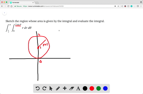 SOLVED:Sketch the region whose area is given by the integral and evaluate the integral. ∫(π)/(2 ...