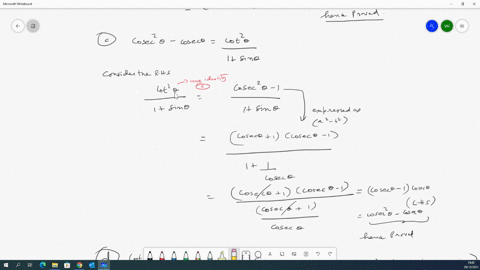 ⏩SOLVED:Verify the equality of the trigonometric functions for θand ...