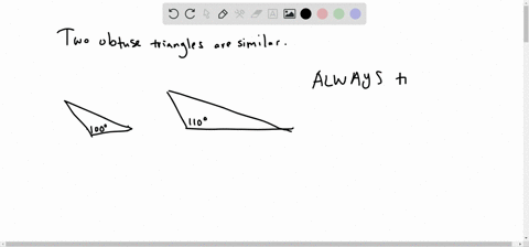 SOLVED:Determine whether each statement is always, sometimes, or never ...