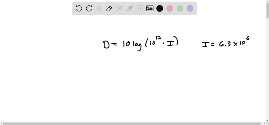 SOLVED:The loudness level of a sound, D, in decibels, is given by the ...