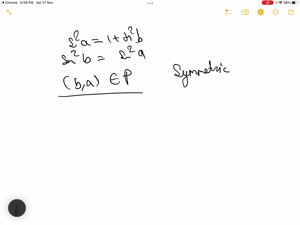 SOLVED:Let P be the relation defined on the set of all real numbers such that P={(a, b): sec^2 a ...