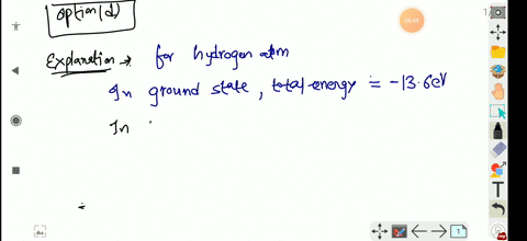 SOLVED:Let the PE of hydrogen atom in the ground state be zero. Then ...