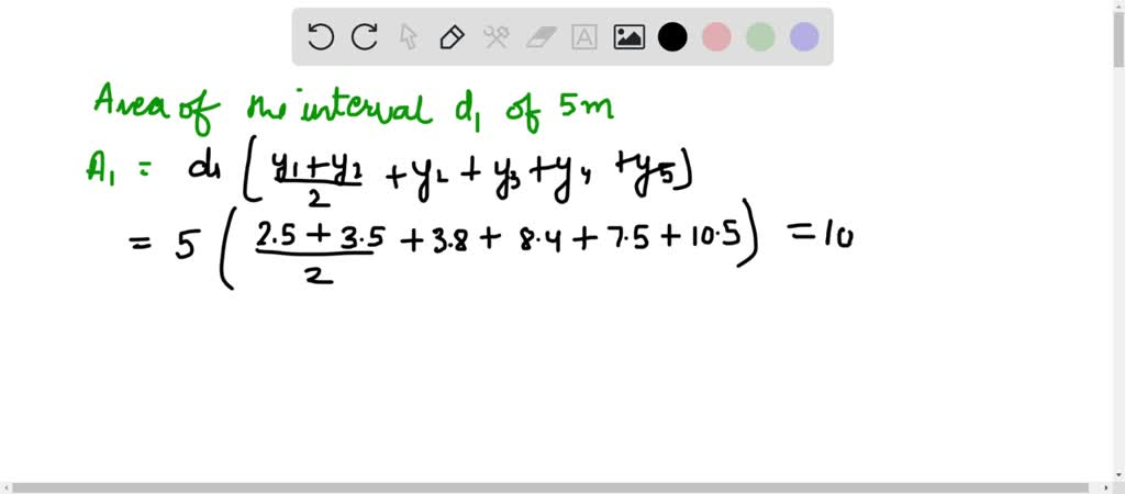 SOLVED:A series of offsets were taken at 5 m intervals from a chain ...