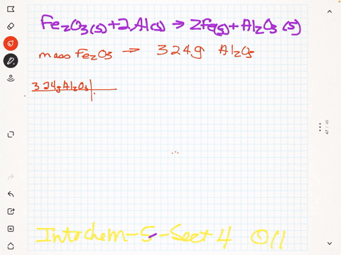 ⏩SOLVED:Given atomic masses of Al 27 and O 16.0, the mass of O2… | Numerade