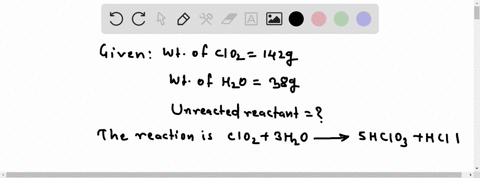 SOLVED:Chlorine dioxide, ClO2, has been used as a disinfectant in air ...