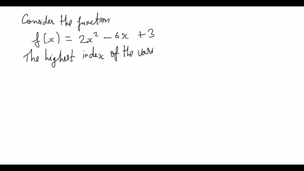 Classify The Function As Linear Quadratic Cubic…