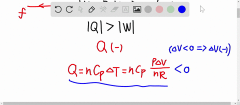 SOLVED:Draw a first-law bar chart (see Figure 17.14 ) for the gas ...
