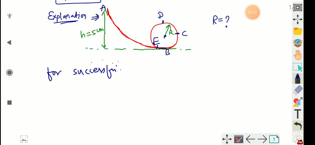 A small objects slides without friction from the height 50 cm shown in figure- 3.126 and then ...