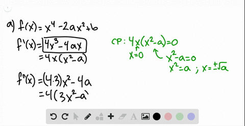 SOLVED:(a) Use a graph to estimate the x -values of any critical points and inflection points of ...