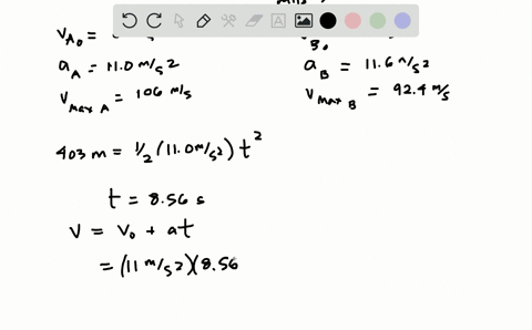 SOLVED:In a motor race, a car A is 1 km from the finishing post, and is ...