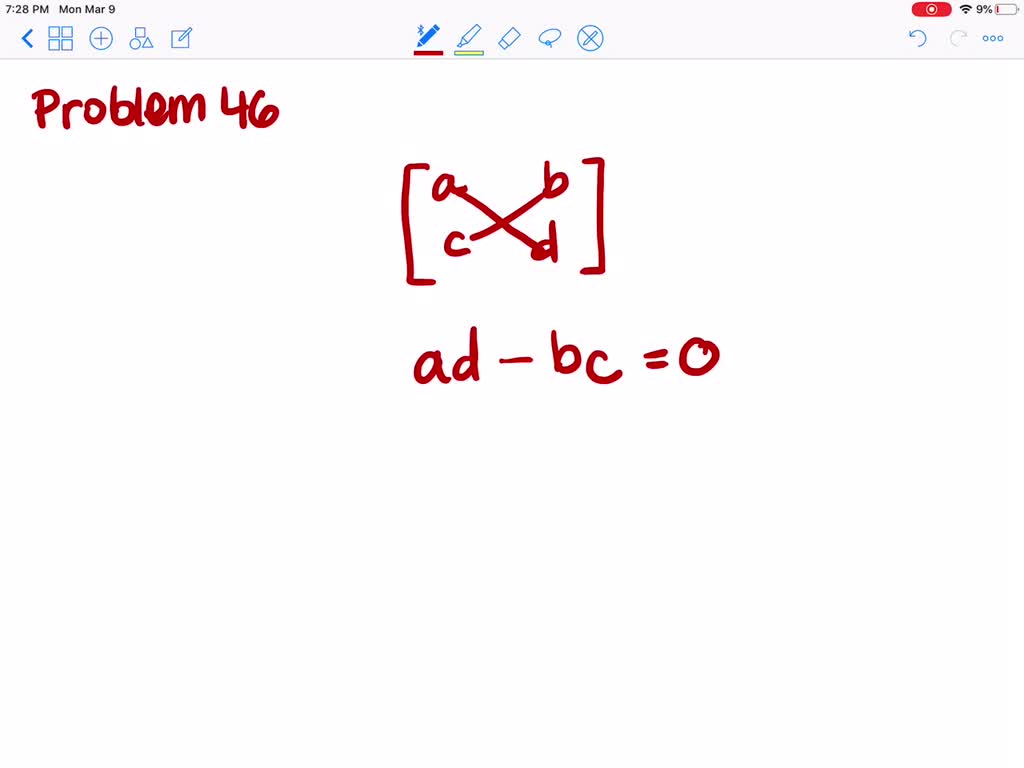 OPEN ENDED Create a square matrix that does not have an inverse ...