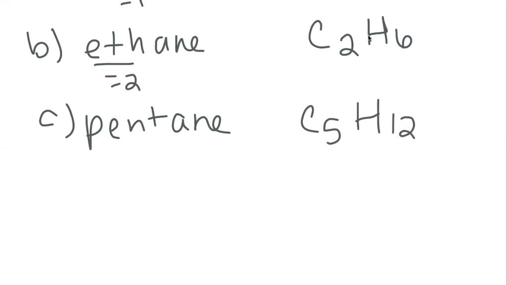 Draw the condensed structural formula for alkanes or the lineangle ...