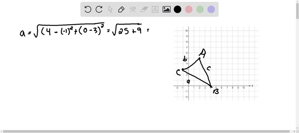 SOLVED:Compute the area of an arbitrary triangle. An arbitrary triangle can be described by the ...