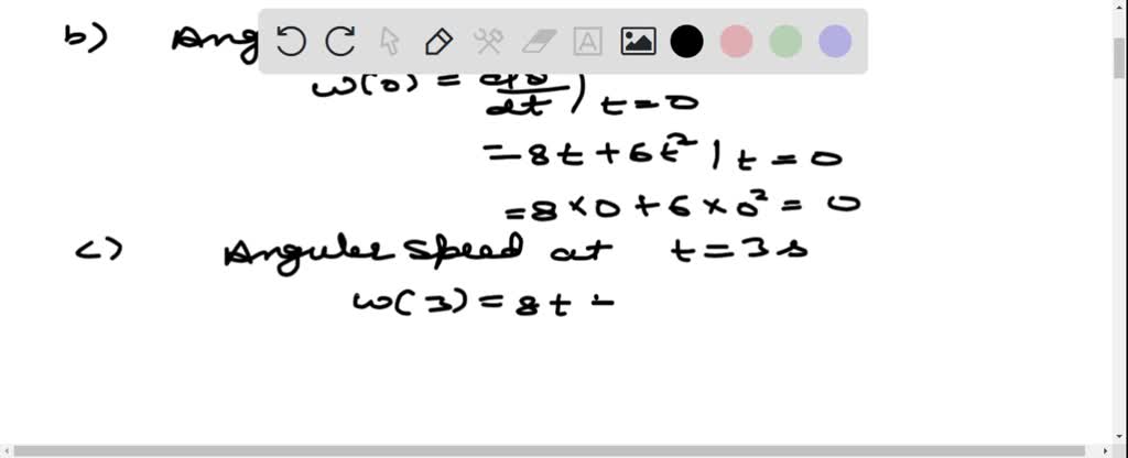 SOLVED:The angular acceleration of a rotating rigid body is given by α=(2.0-3.0 t) rad / s^2 ...