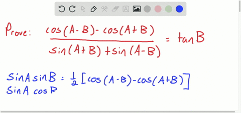 Verify the identity. tanA+tanB=(sin(A+B))/(cosA cosB) | Numerade