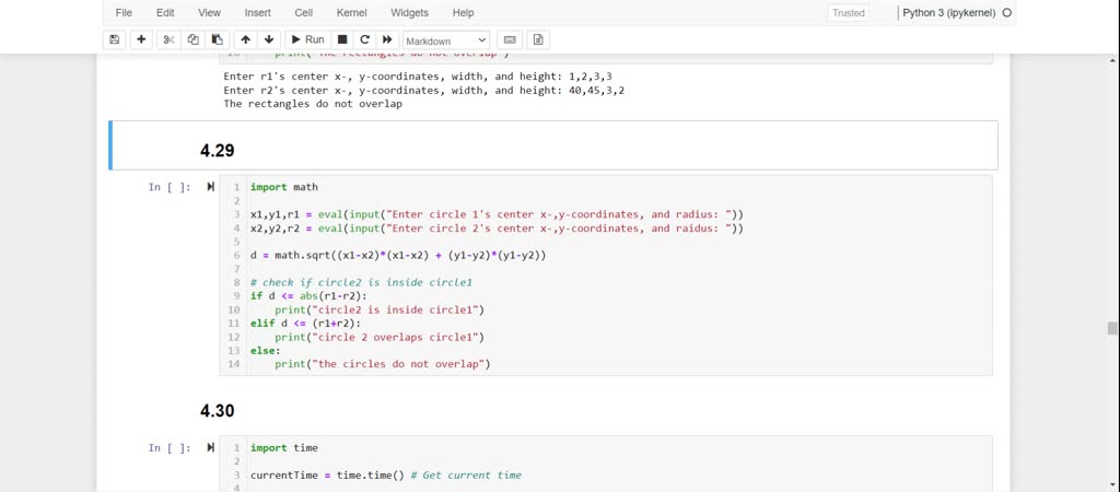 SOLVED:(Connect two circles) Write a program that draws two filled ...