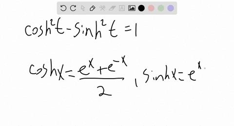 SOLVED:Verify the identify. cosh^2 t-sinh^2 t=1