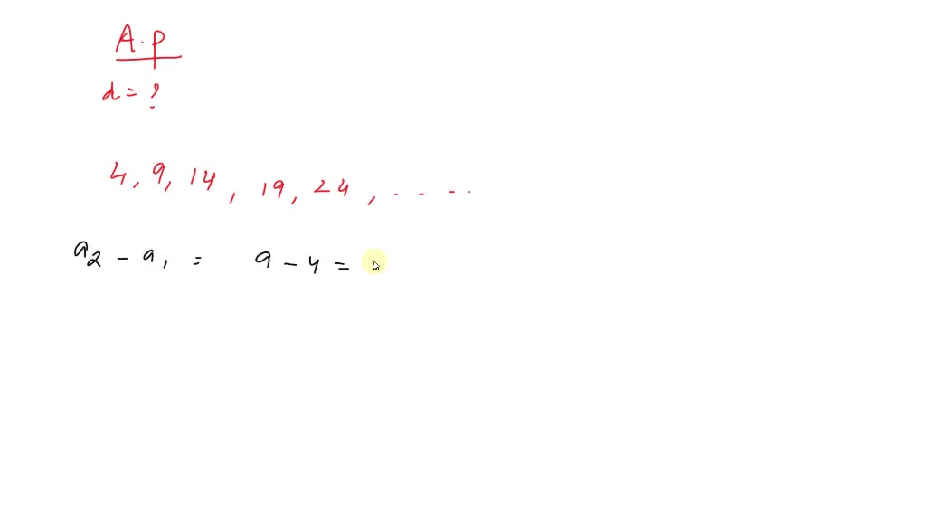 Solved Determine Whether The Sequence Is Arithmetic If So Find The Common Difference 4 9 14