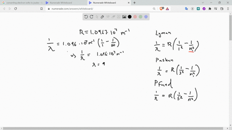 SOLVED: Calculate the shortest wavelength of the Lyman series lines in ...