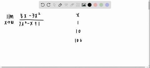 ⏩SOLVED:Use a table of values to evaluate the following limits as x… | Numerade