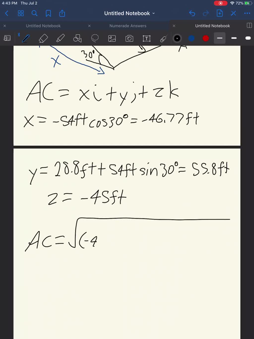 SOLVED:Two cables tied together at C are loaded as shown. Determine the ... SOLVED:Two cables tied together at C are loaded as shown. Determine the ...