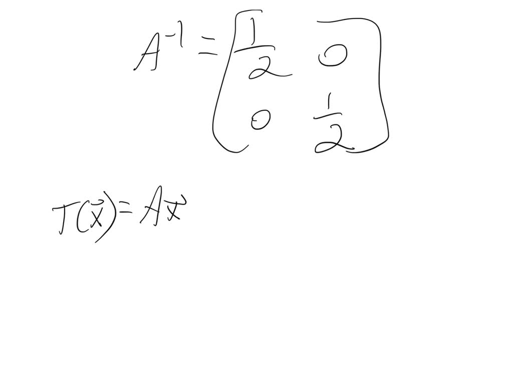 SOLVED:Show that the given matrix A is invertible, and find the inverse ...