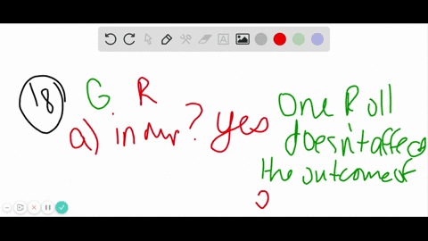 SOLVED:Die A has 4 red and 2 white faces, whereas die B has 2 red and 4 ...