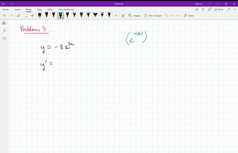 SOLVED:Find derivatives of the functions defined as follows. y=-8 e^3 x